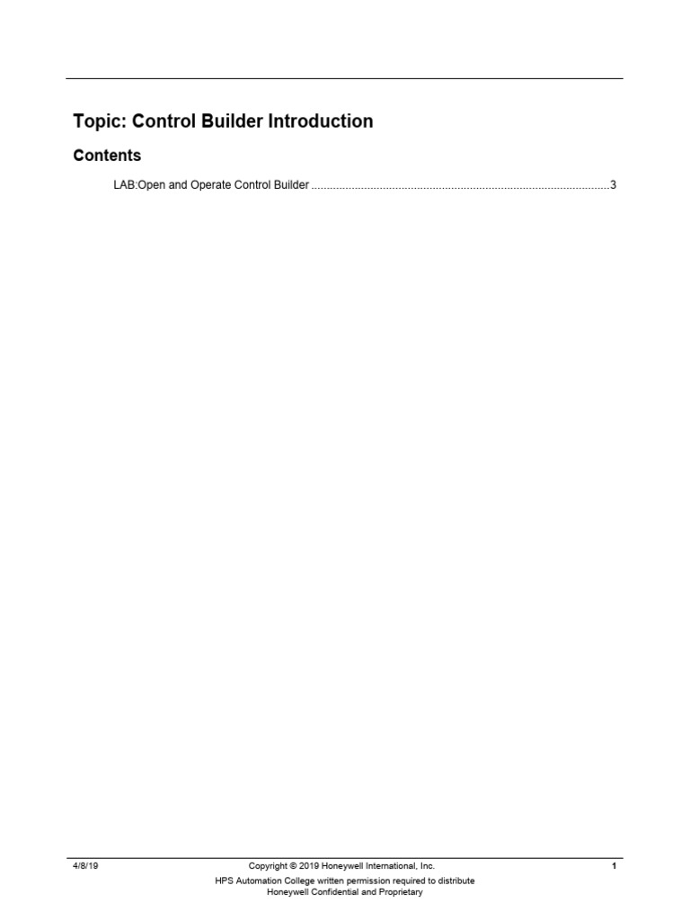 07 - EXP-05C3 R500 Rev 04.1 - I - 2 Control Builder Introduction | PDF | Server (Computing ...