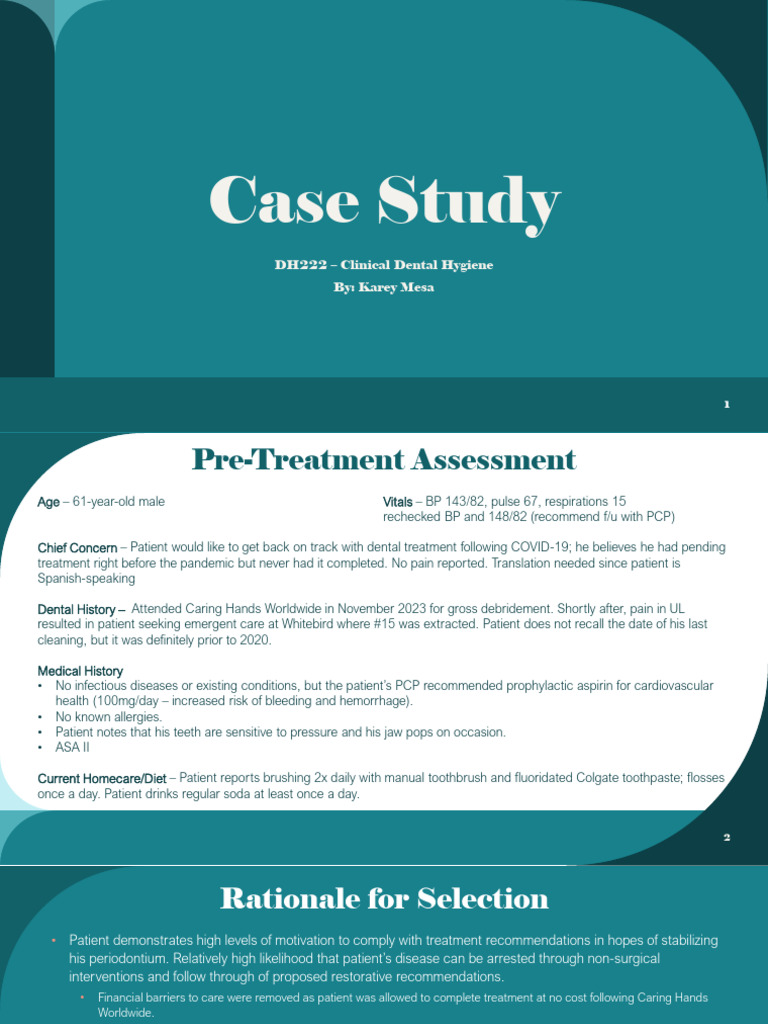 case study - k | Download Free PDF | Periodontology | Oral Hygiene