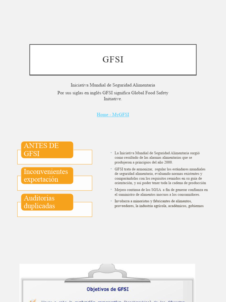 GFSI | PDF | Análisis de Riesgo y Puntos Críticos de Control | Seguridad alimenticia