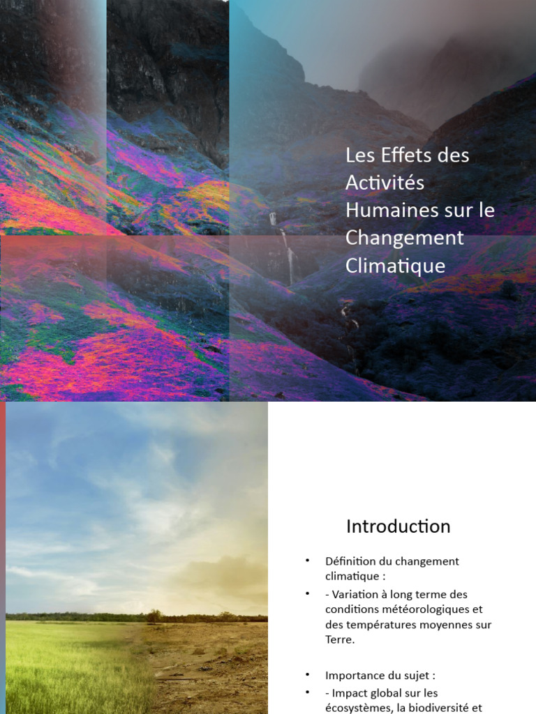 Impact des Activités Humaines sur le Climat | PDF | Dioxyde de carbone ...