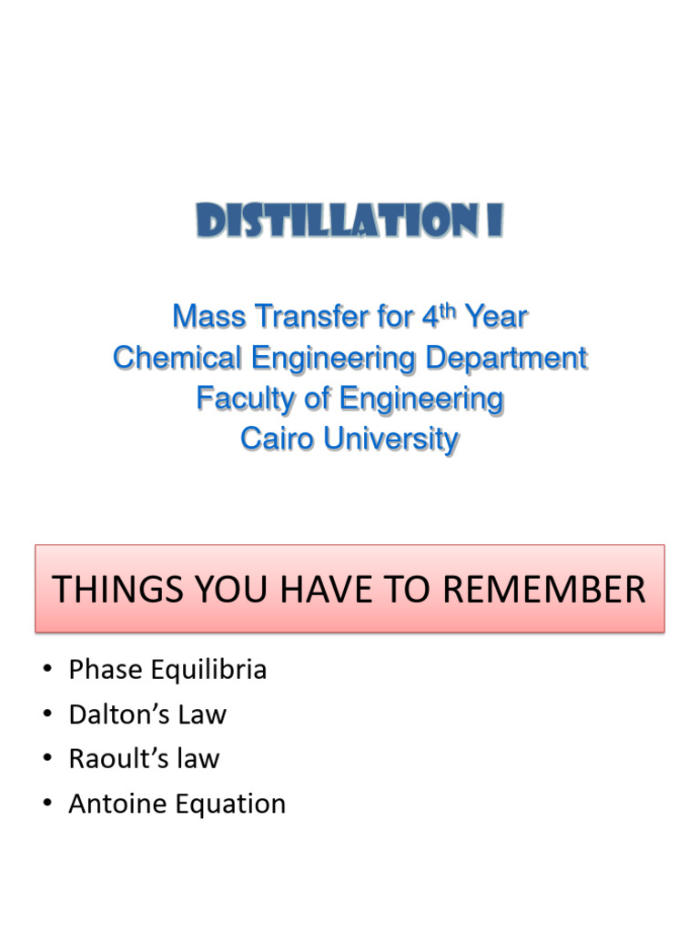 Distillation - Part 1 | Download Free PDF | Distillation | Branches Of ...