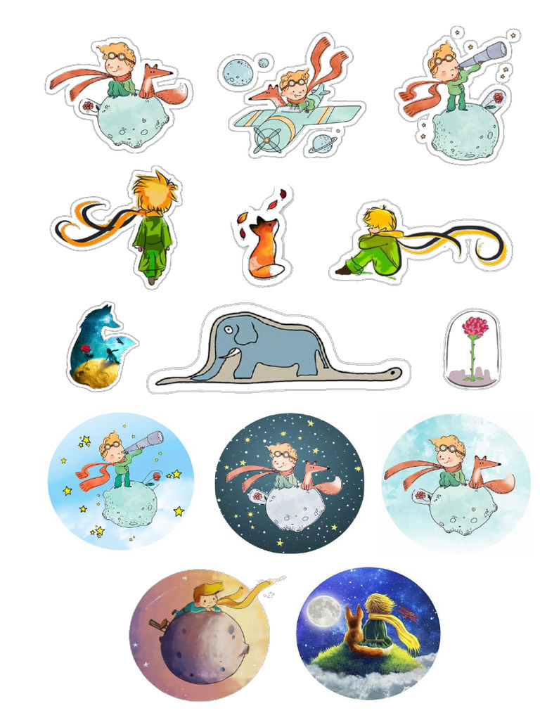 Sticker Principito A5 | PDF