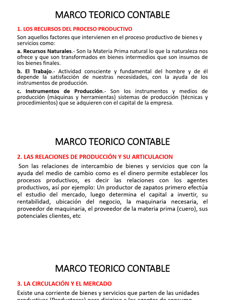 Conceptos Clave del Marco Contable | PDF | Business | Capital (economía)