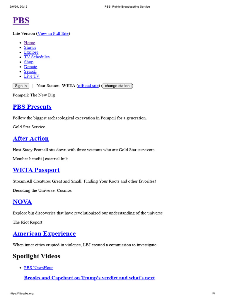 PBS - Public Broadcasting Service | PDF | Pbs