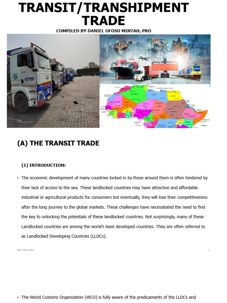 Transit and Transhipment Procedures | Download Free PDF | Customs | Taxes