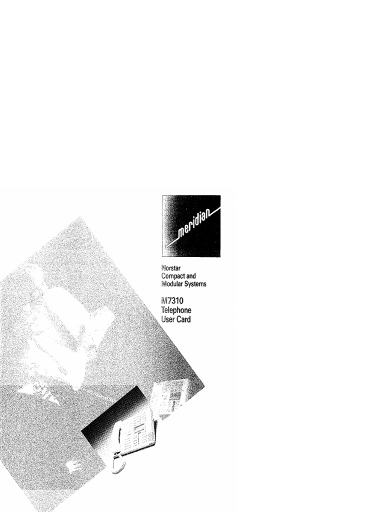 Norstar M7310 User Guide | PDF