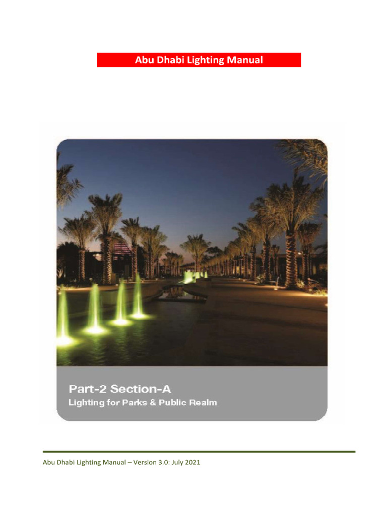 YAS Park Lighting Specifications Guide | PDF | Lighting | Specification ...