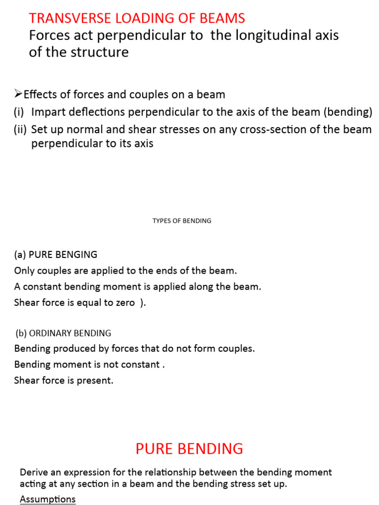 Transverse Loading Effects on Beams | PDF | Bending | Beam (Structure)