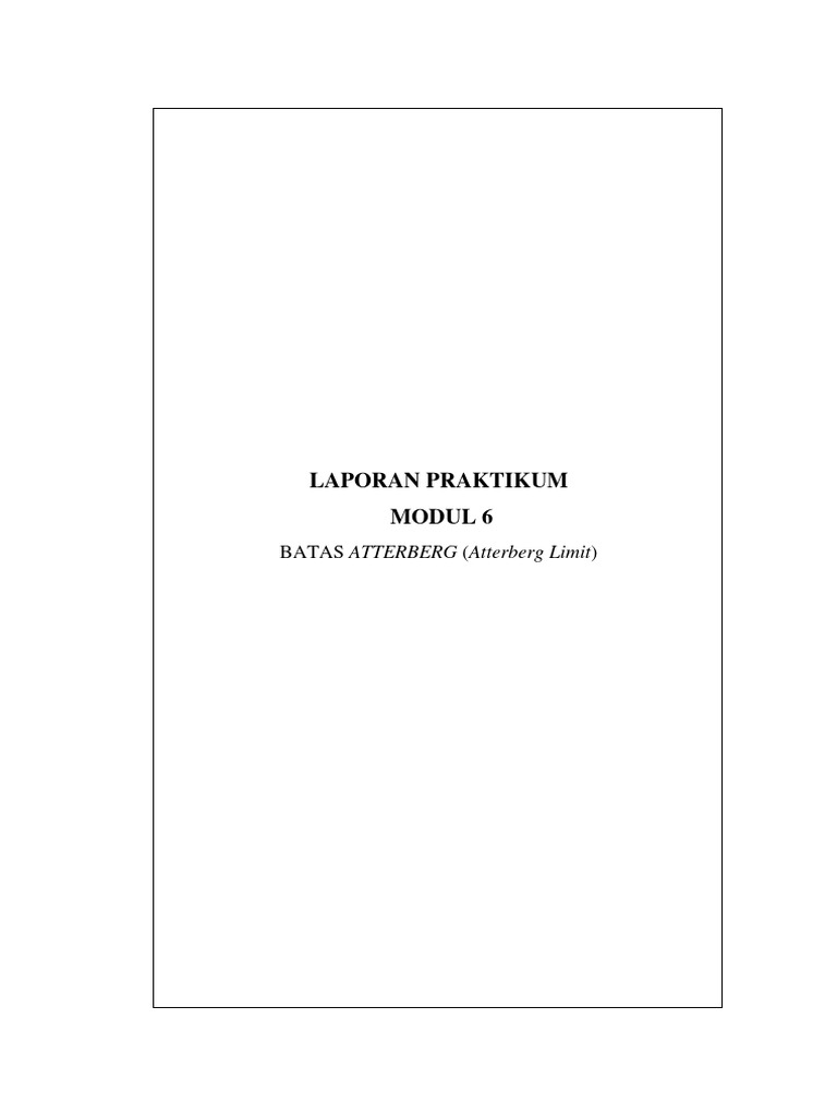 Pengujian Batas Atterberg Tanah | PDF