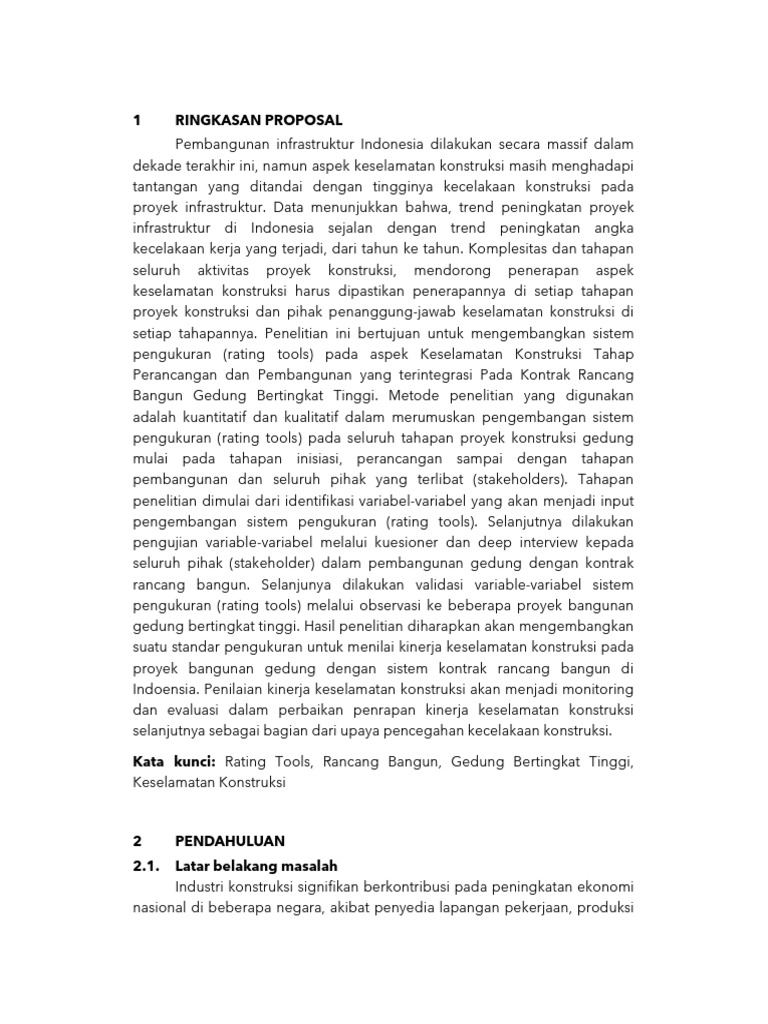 Proposal Thesis | PDF