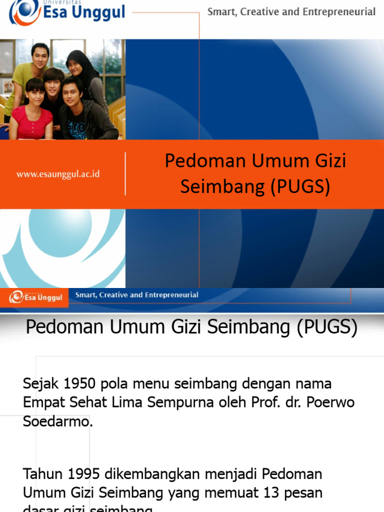 UEU Dasar Dasar Ilmu Gizi Kesehatan Masyarakat Pertemuan 8 | PDF | Kesehatan Holistik