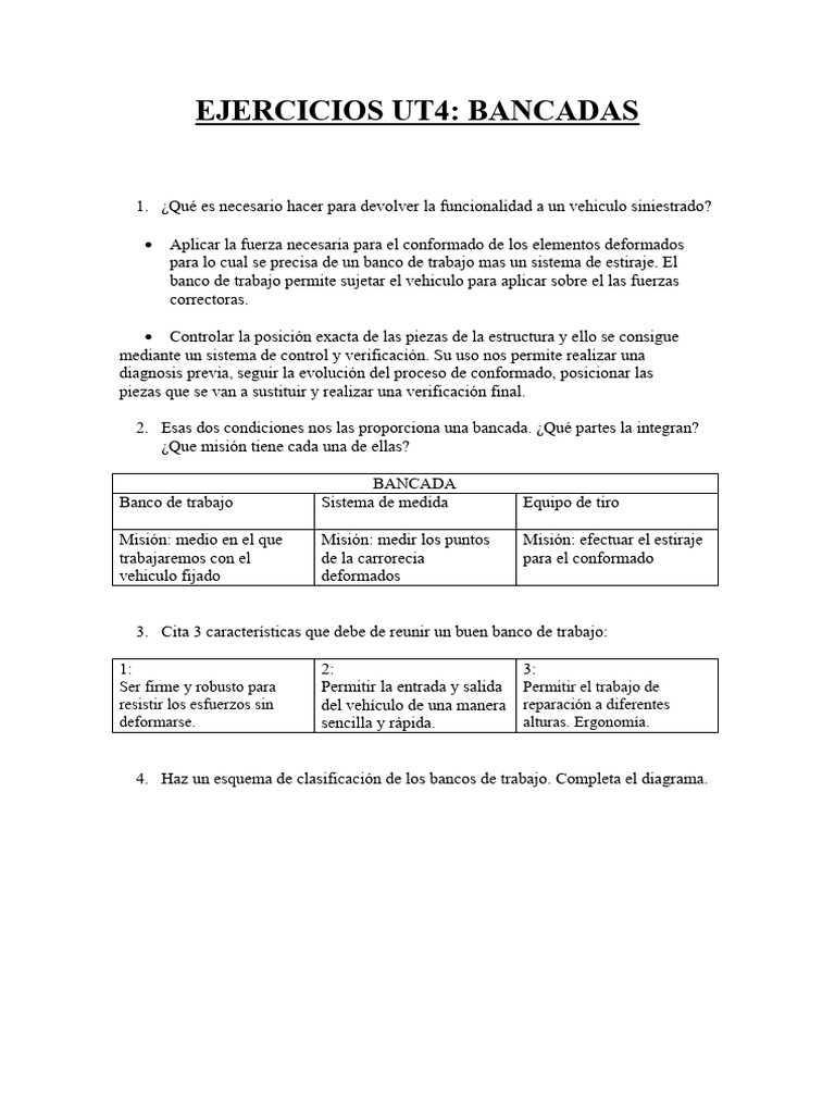 EJERCICIOS UT4 | PDF | Bancos | Vehículo de motor