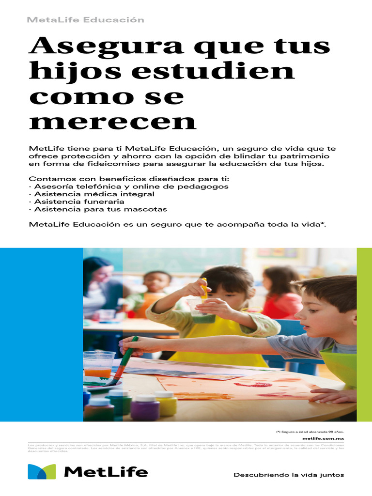 Seguro Educativo MetaLife para Niños | PDF