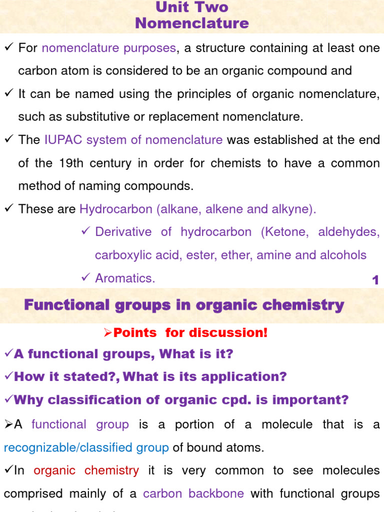 Nomenclature of Organic Compounds New2 | PDF | Functional Group | Ether
