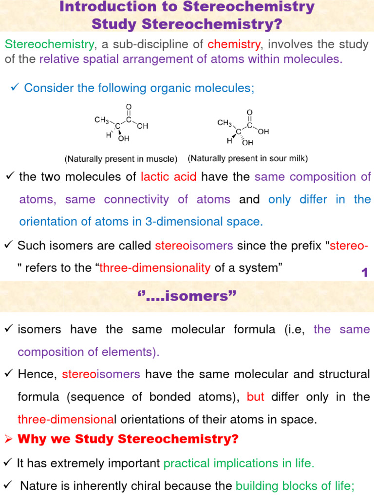 Introduction to Stereochemistry Concepts | PDF | Conformational ...