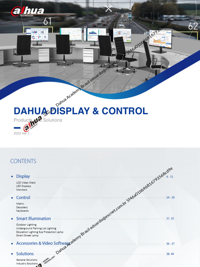 2 Catalog - Dahua Display Control - V1 | PDF | Hdmi | Liquid Crystal ...