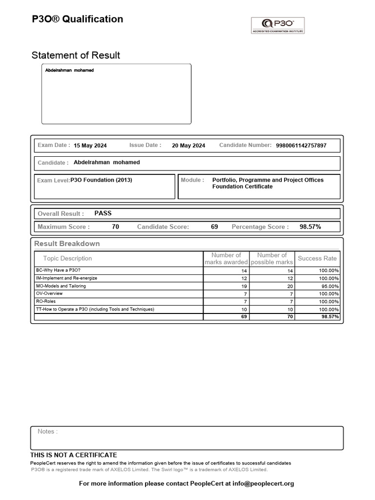 StatementOfResult 2 | PDF