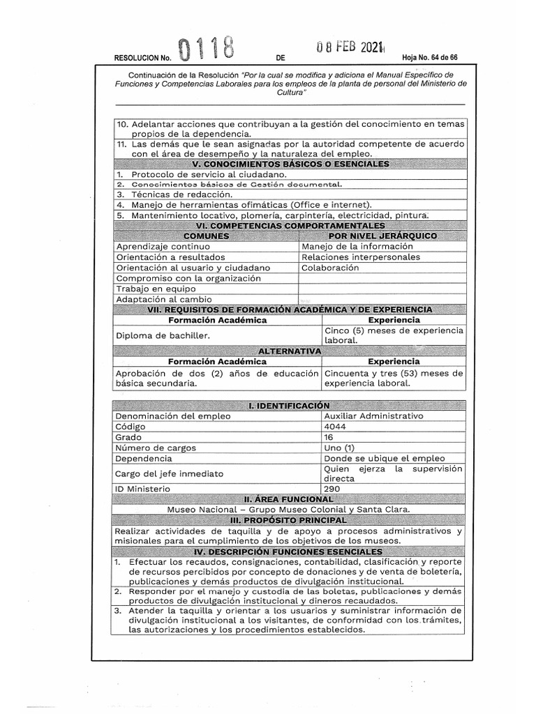Funciones de un trabajo | PDF