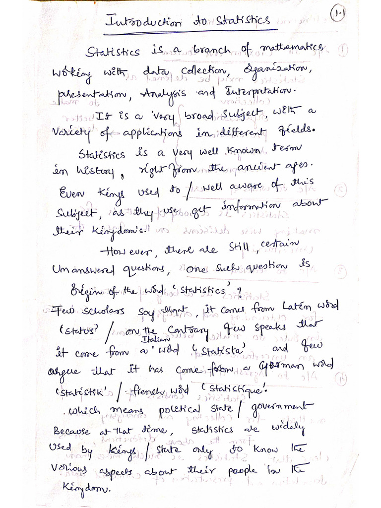 Introduction To Statistics | PDF