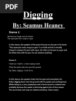 Analysis of Heaney's "Digging" Poem | PDF | Poetry