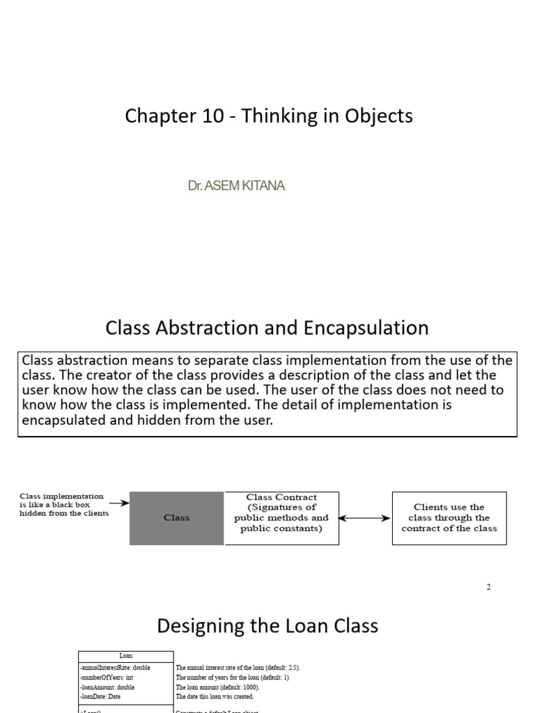 Thinking in Objects | Download Free PDF | Class (Computer Programming ...