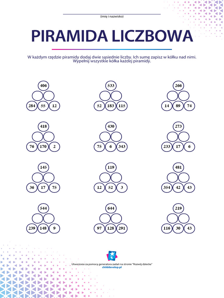 Piramida Liczbowa Roksana | PDF