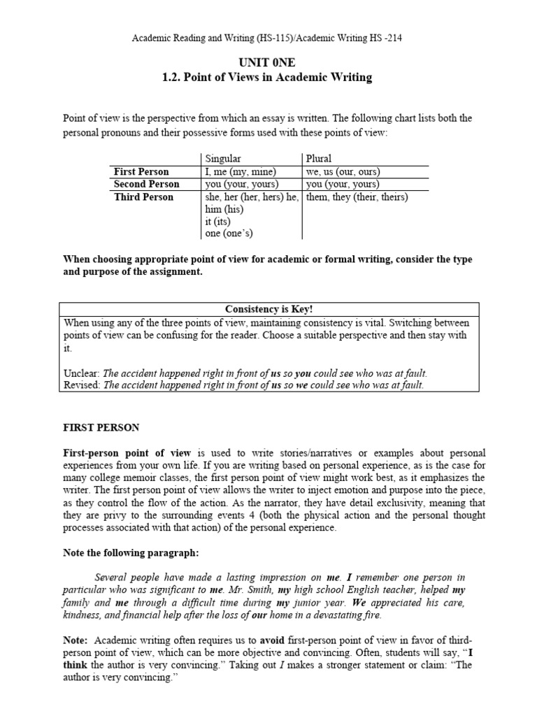 Identifying Point of Views Final | PDF | Narration | Grammatical Gender