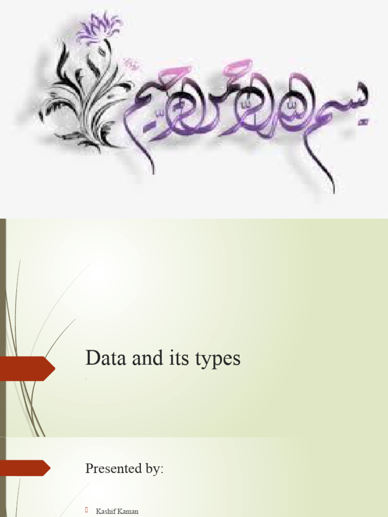 Data and Its Types | PDF | Statistics | Statistical Inference Data and Its Types | PDF | Statistics | Statistical Inference