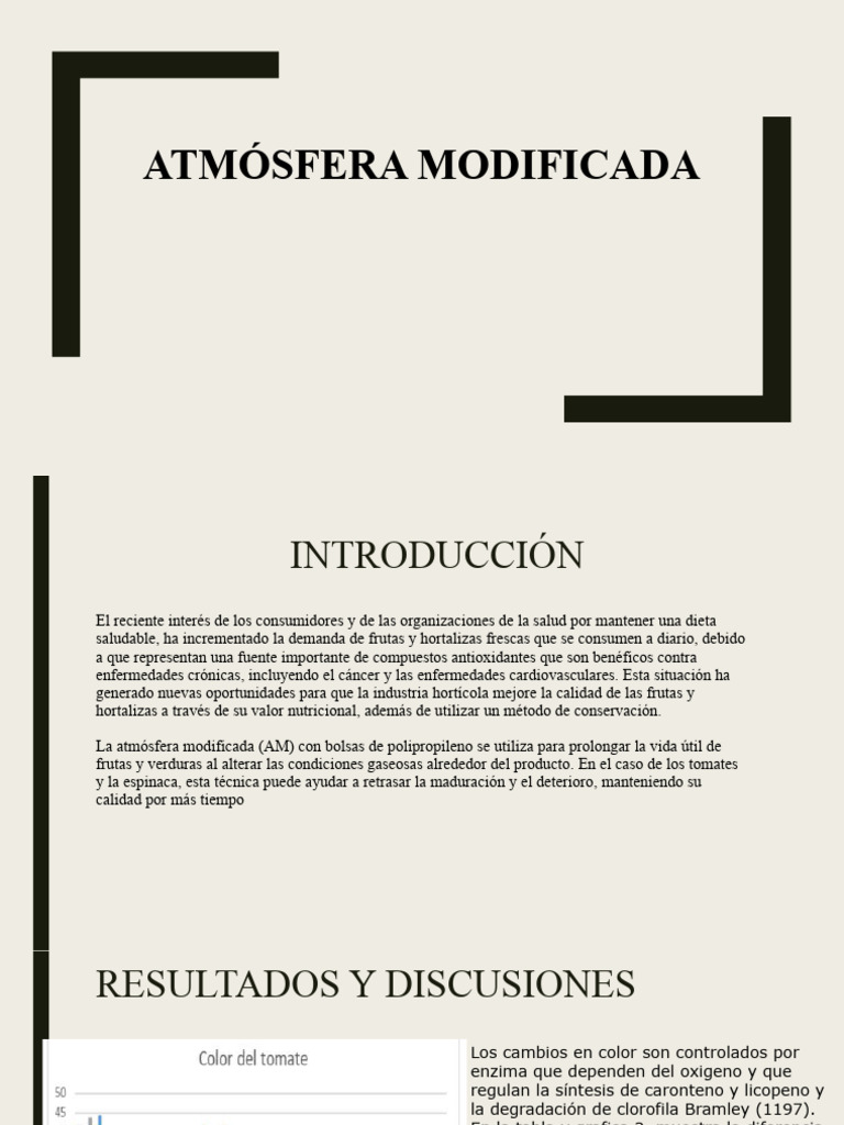Atmósfera Modificada | PDF | Fruta | Vegetales