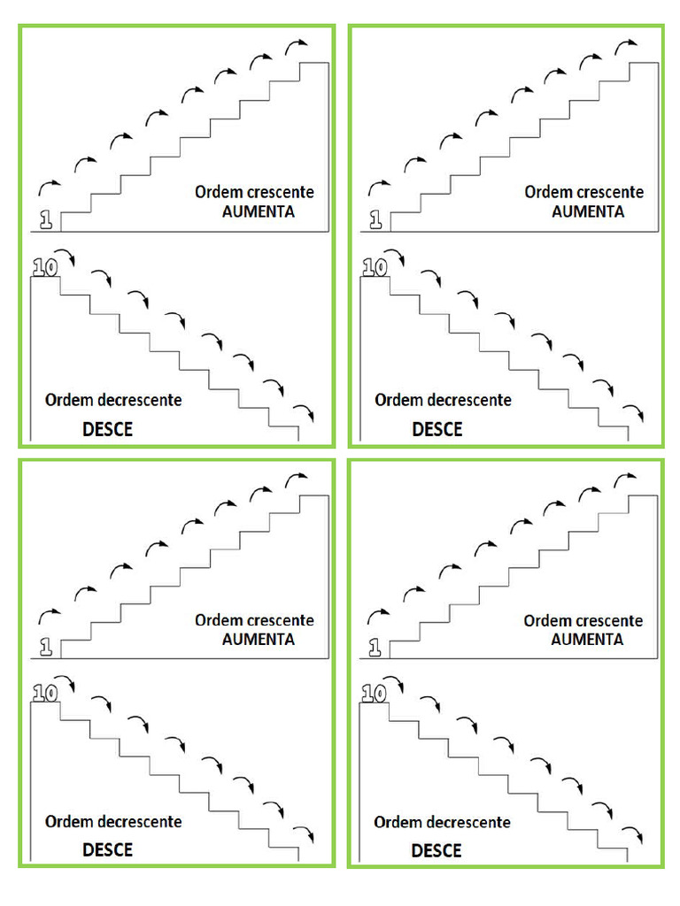 Explicacao de Ordem Crescente e Decrescente | PDF