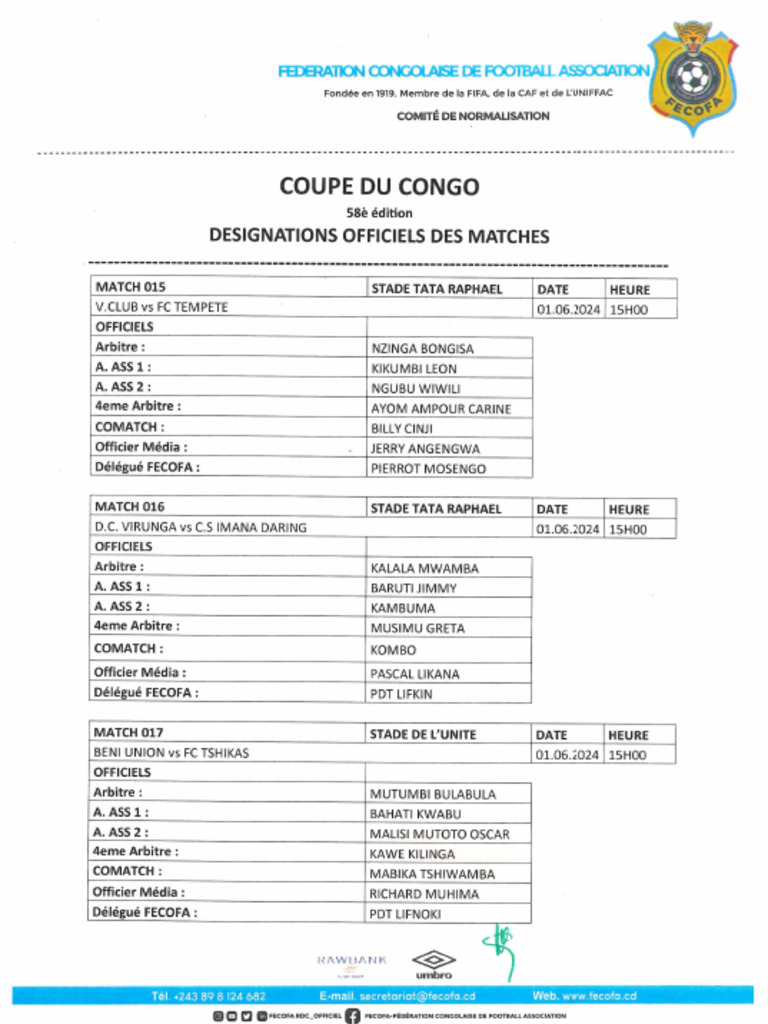 Designations Officiels | PDF