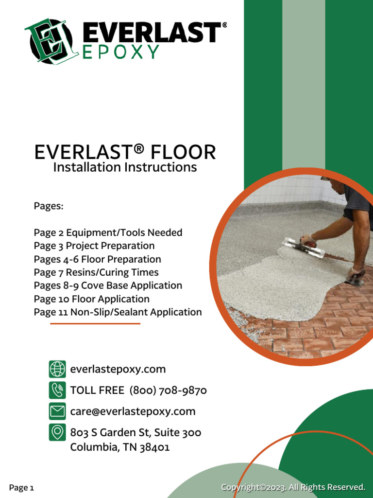 Everlast® Floor 11 Page Installation Instructions | PDF | Adhesive ...