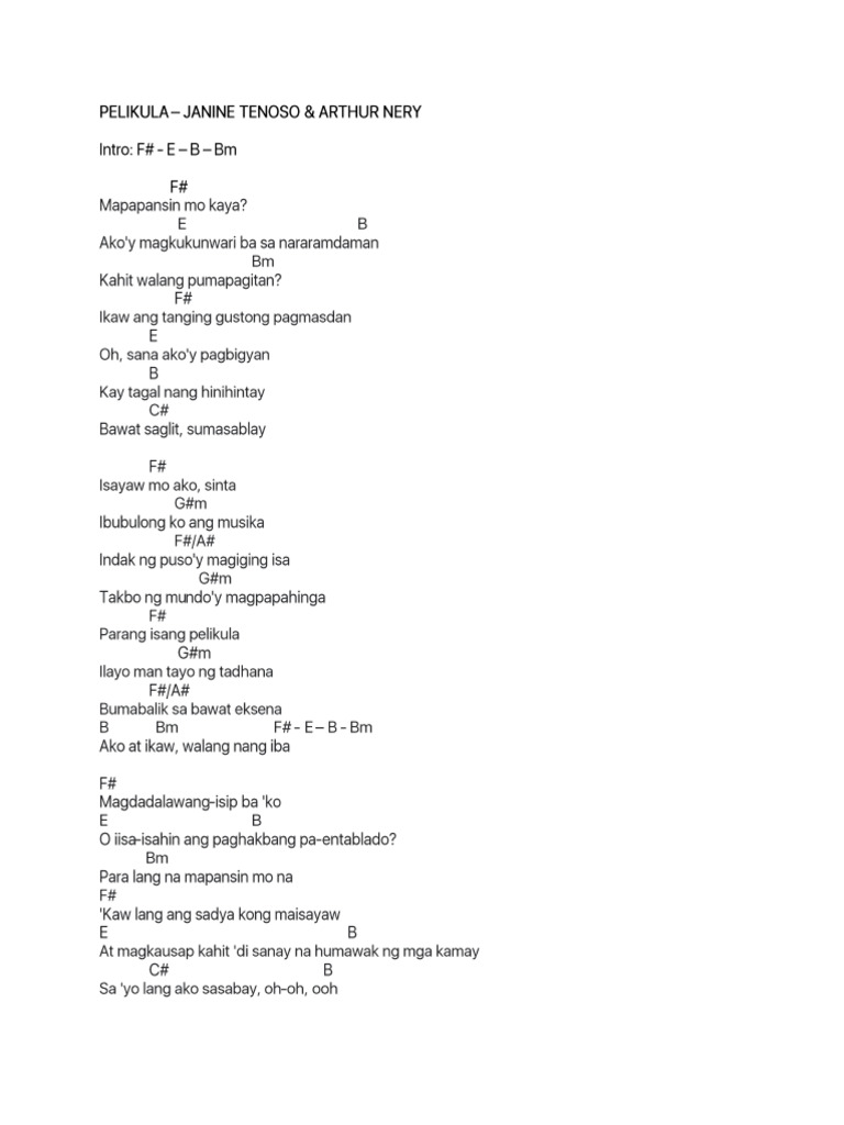 ARTHUR NERY & JANINE TENOSO - PELIKULA | PDF