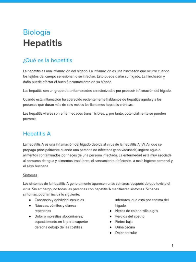 Hepatitis-1 | PDF | Hepatitis | Hepatitis B