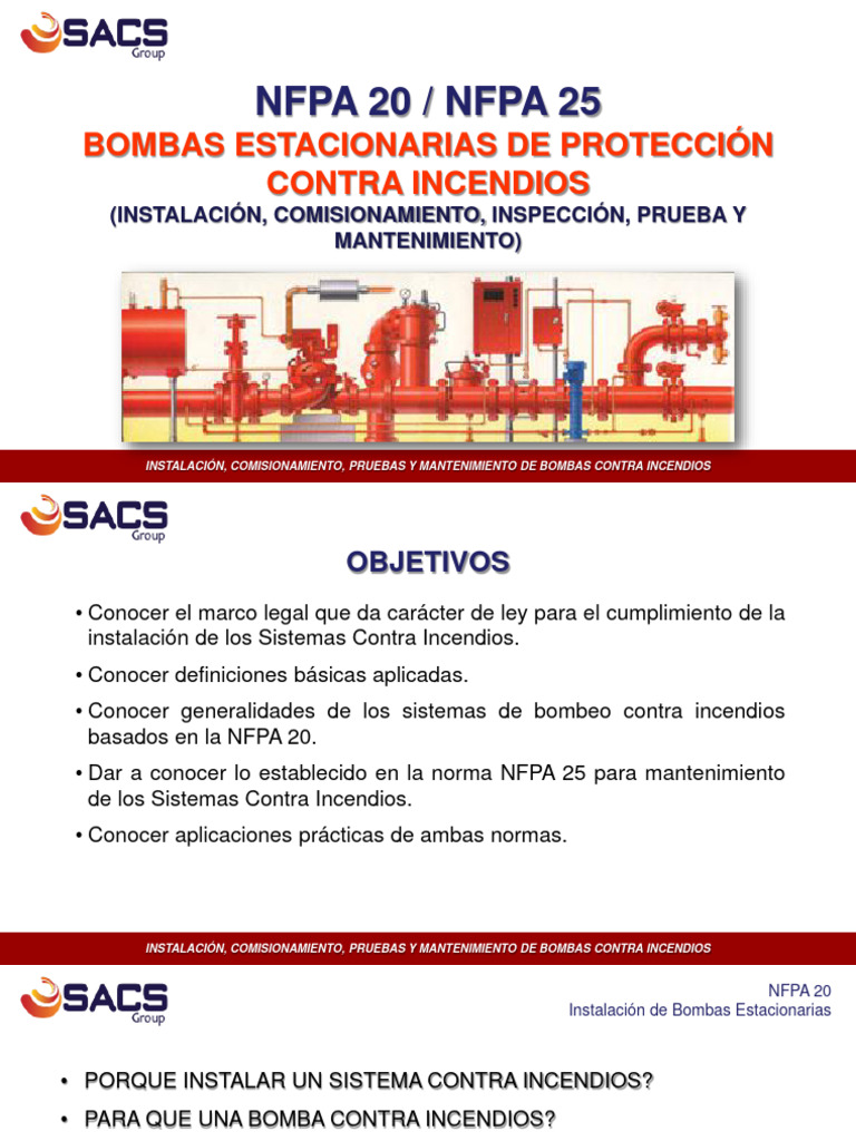 NFPA 20 & 25 Rev 1 | PDF | Bomba | Máquina de vapor