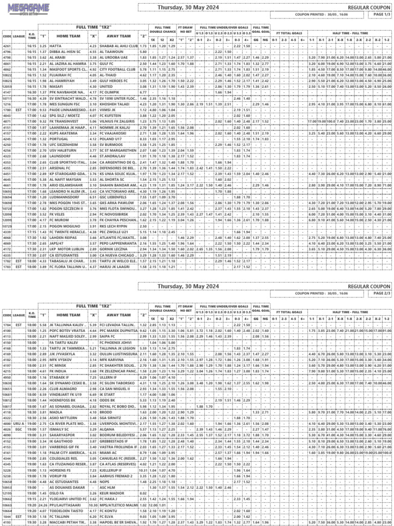 Coupon 1717078905 | PDF | Association Football | Association Football Teams