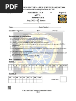 Math pp2 Kcse 2024-1 | PDF
