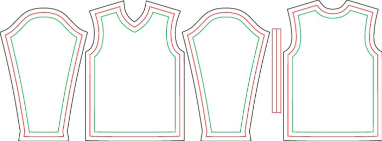 Gabarito Camiseta Manga Longa M Curvas | PDF