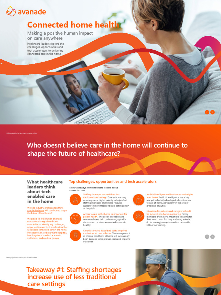 Avanade Connected Home Health Report | PDF | Health Care | Patient