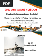 AFR Graad 12 Junie 2023 Gedigte | PDF