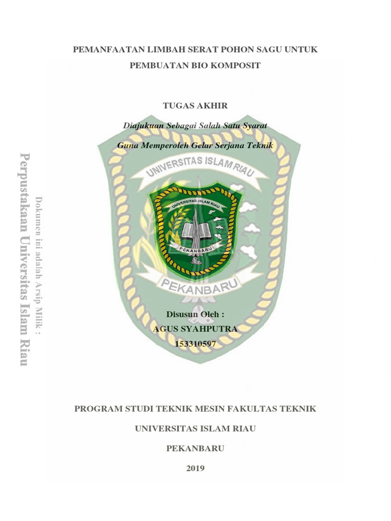 Bio Komposit dari Limbah Sagu | PDF