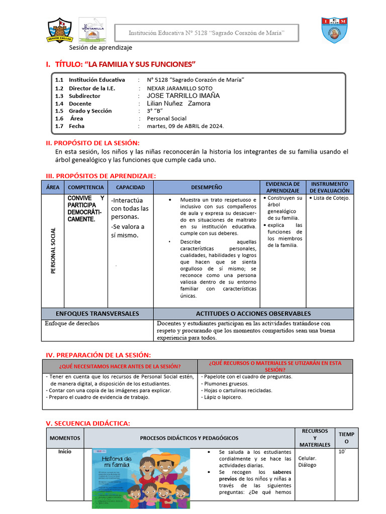 Funciones de la Familia en Educación | PDF | Evaluación | Modificación ...