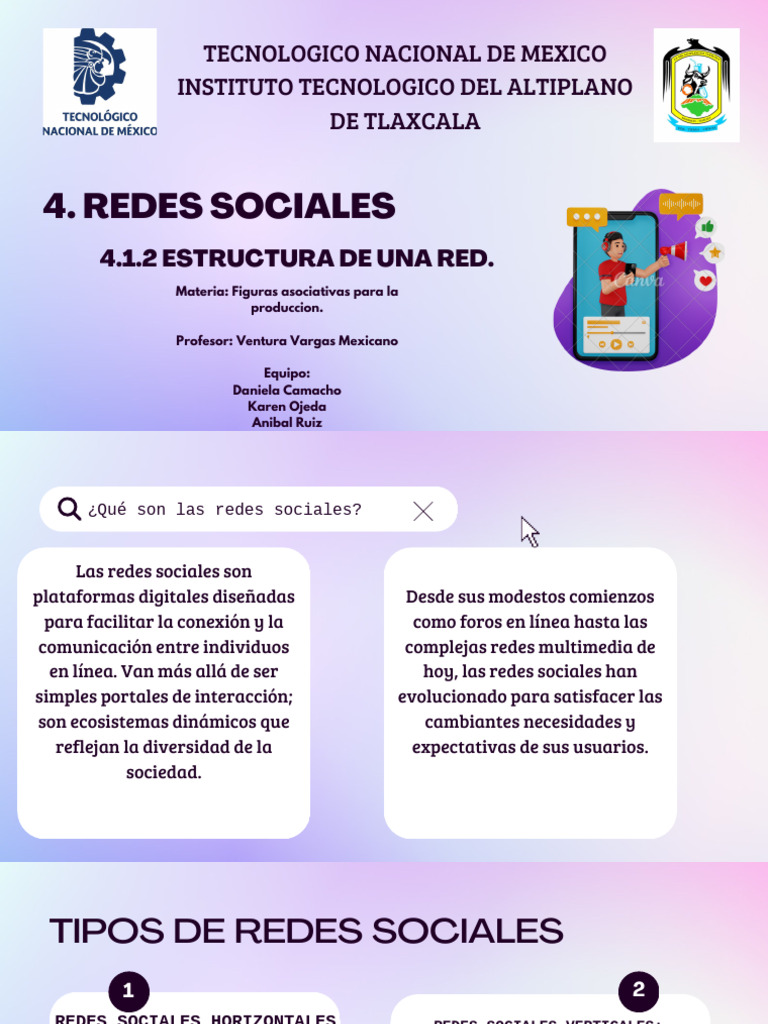Presentación Redes Sociales Moderno Morado 2 | PDF | Servicio de redes sociales | Red social