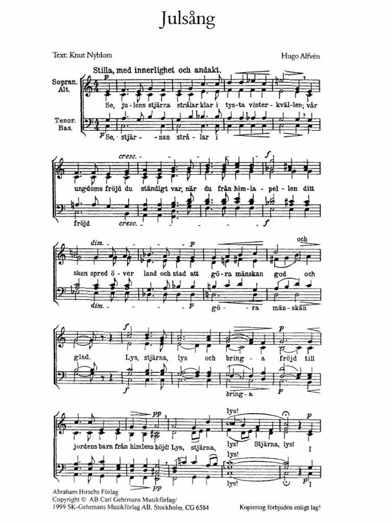 Julsång | PDF