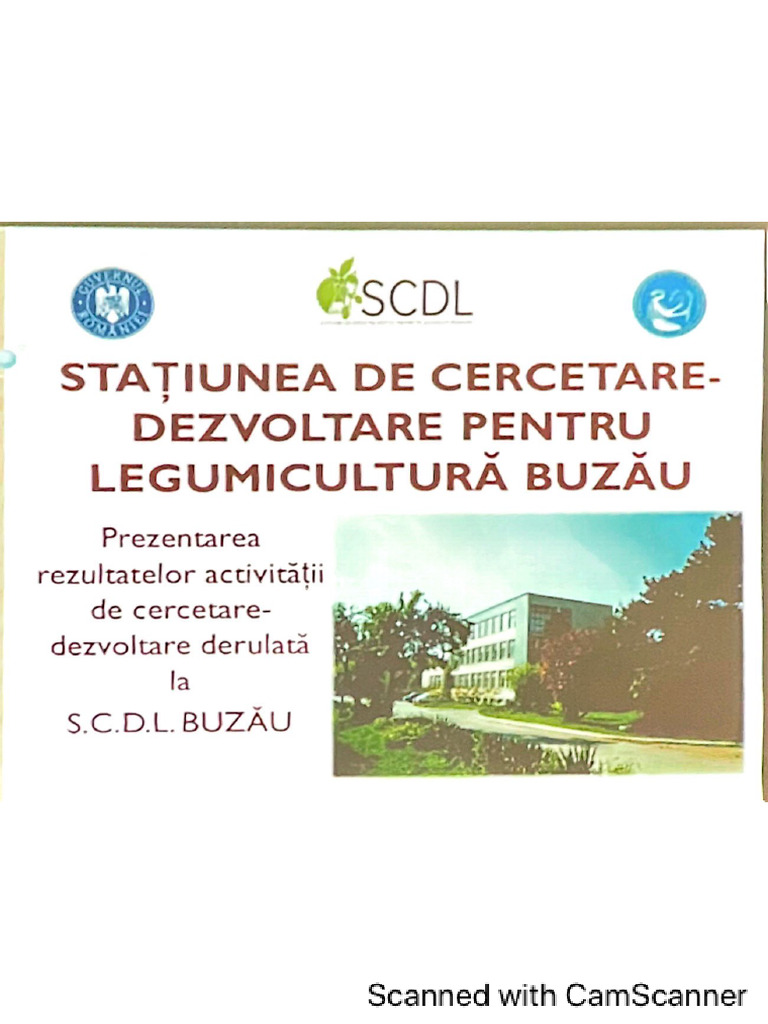 SCDL Prezentare Legume | PDF