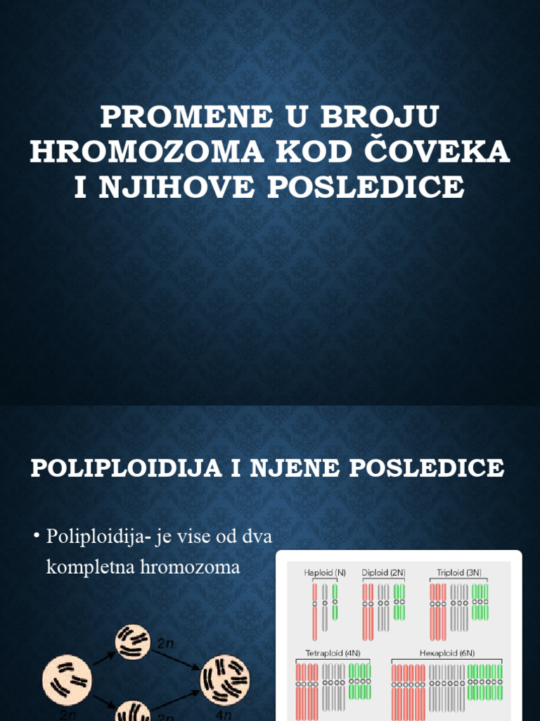Posledice Aneuploidije Kod Čoveka | PDF