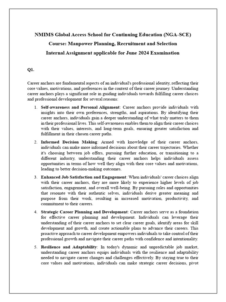 Manpower Planning, Recruitment & Selection | PDF | Evaluation | Performance Appraisal