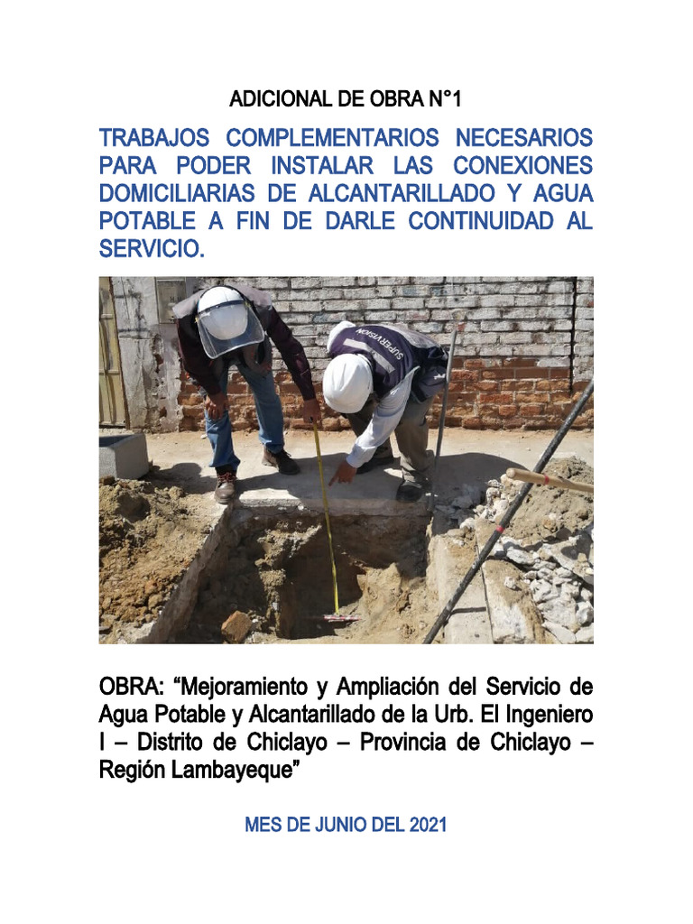 Adicional de Obra N°1 | PDF