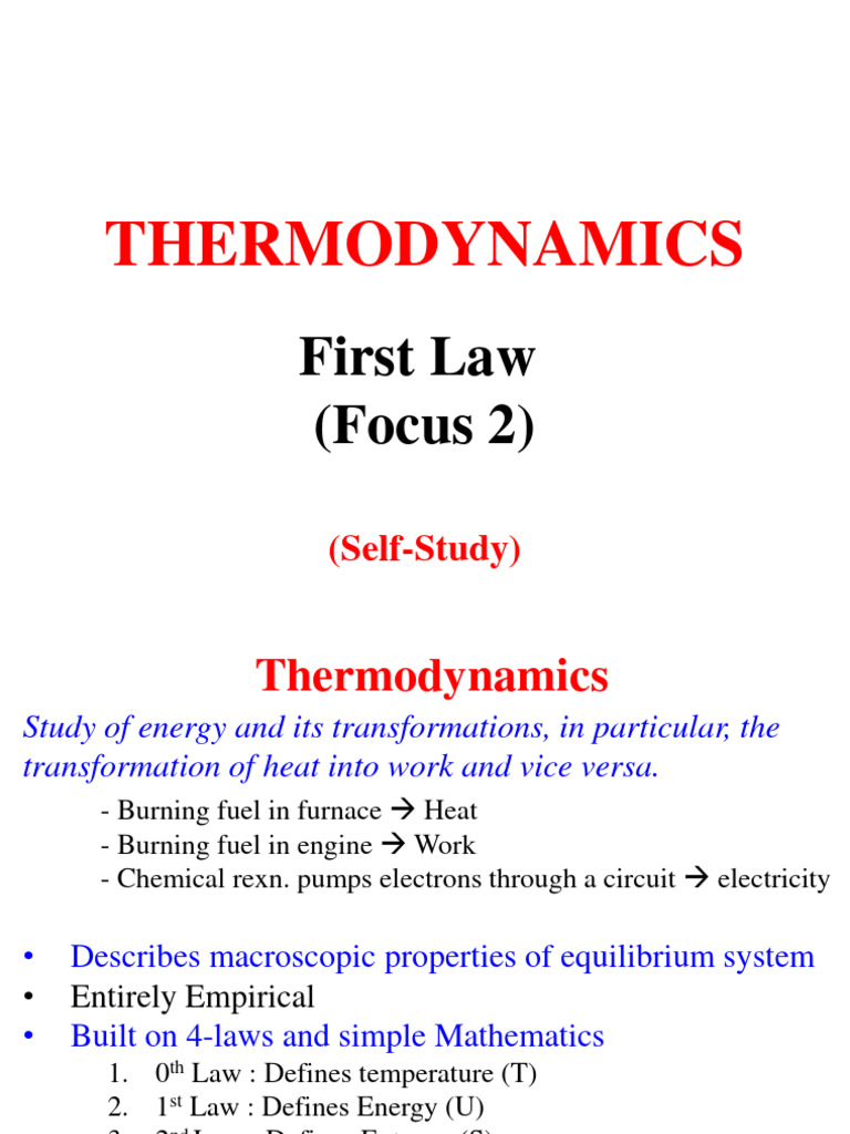 Understanding Thermodynamics Basics | PDF | Science & Mathematics ...