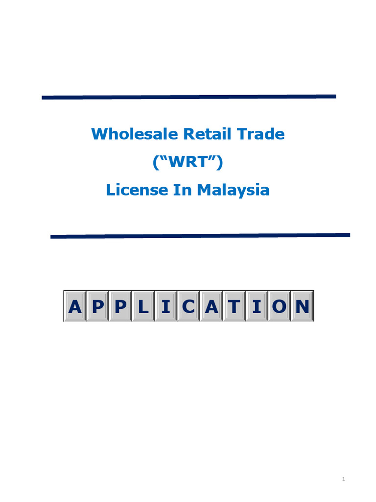 WRT License in Malaysia | PDF | License | Restaurants